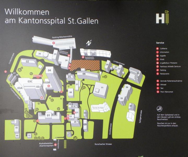 Erweiterung Haus 24 Kantonsspital St Gallen Rorschacherstrasse 95 9000
